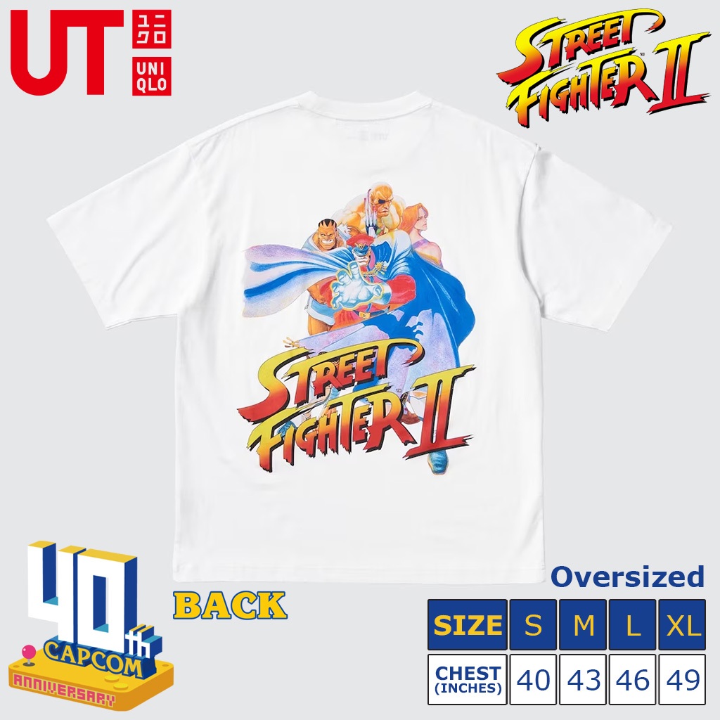 เสื้อยืด Uniqlo UT - Capcom 40th (1991 Street Fighter II) | Shopee Thailand