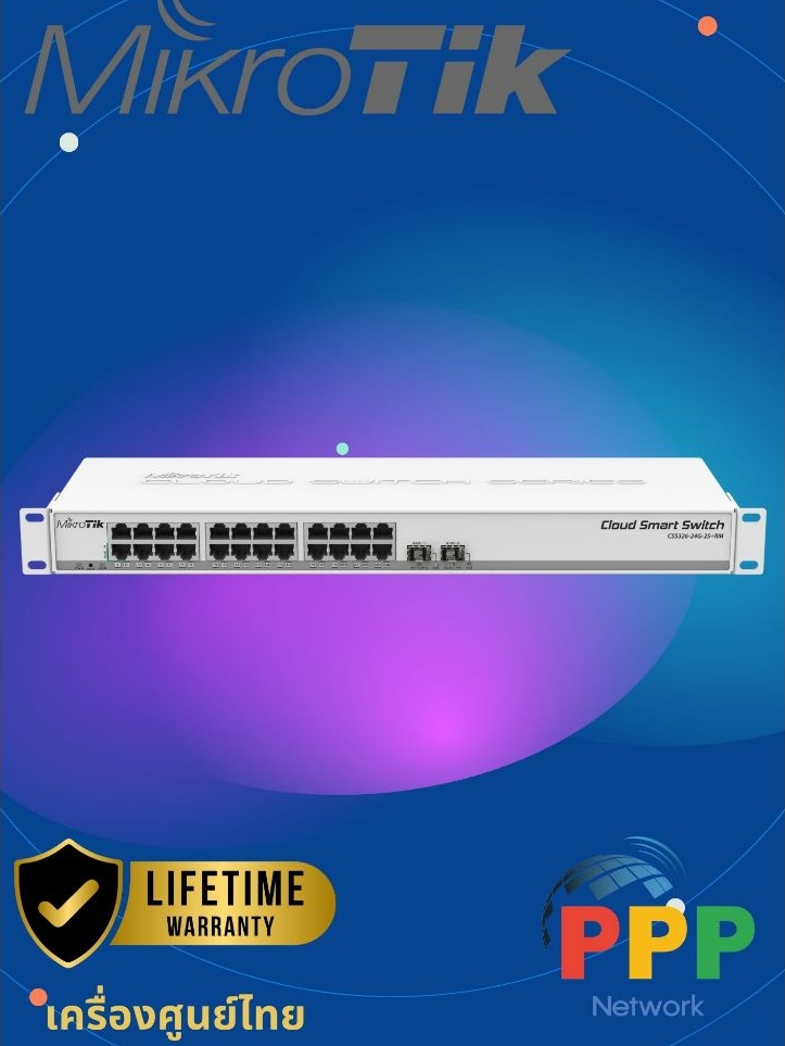 Mikrotik CSS326-24G-2S+RM Cloud Smart Switch | Shopee Thailand