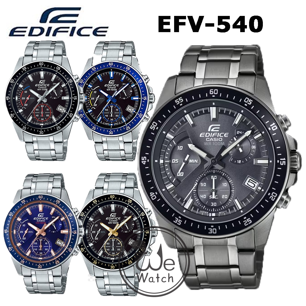 CASIO Edifice รุ่น EFV-540D EFV-540DC นาฬิกาข้อมือผู้ชาย จับเวลาแบบโคโนกราฟ ประกัน CMG 1ปี ...