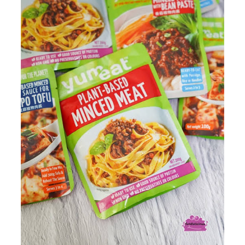 Yum eat plant-based minced meat เจ อาหารเจแบบซอง จากพืช วีแกน fl ...