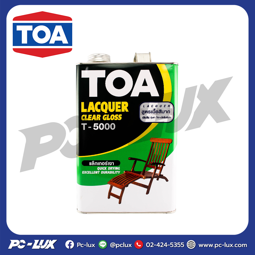 TOA แลคเกอร์เงา รุ่น T5000 ขนาด 1 แกลลอน สีใส | Shopee Thailand