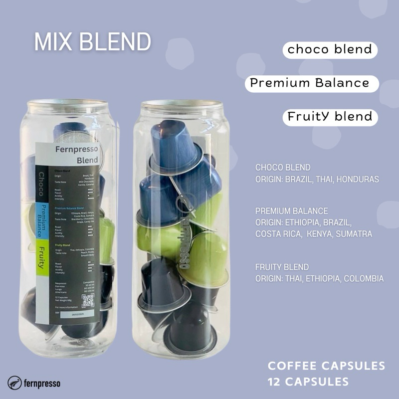 Mix Blend Capsule (Premium Balance,Choco Blend,Fruity Blend) | Shopee ...