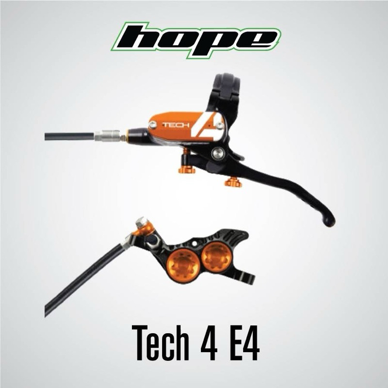 ชุดดิสเบรค HOPE รุ่น TECH4 E4 หน้า/หลัง สีดำ | Shopee Thailand