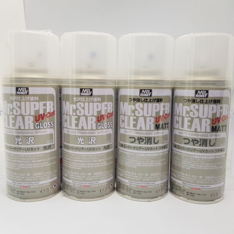 สเปรย์เคลือบสูตรแลคเกอร์ป้องกัน uv Mr.SUPER CLEAR Mr.Hobby | Shopee Thailand