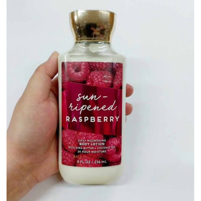 Bath & Body Works Sun Ripened Raspberry Body Lotion 236ml. ของแท้ ...