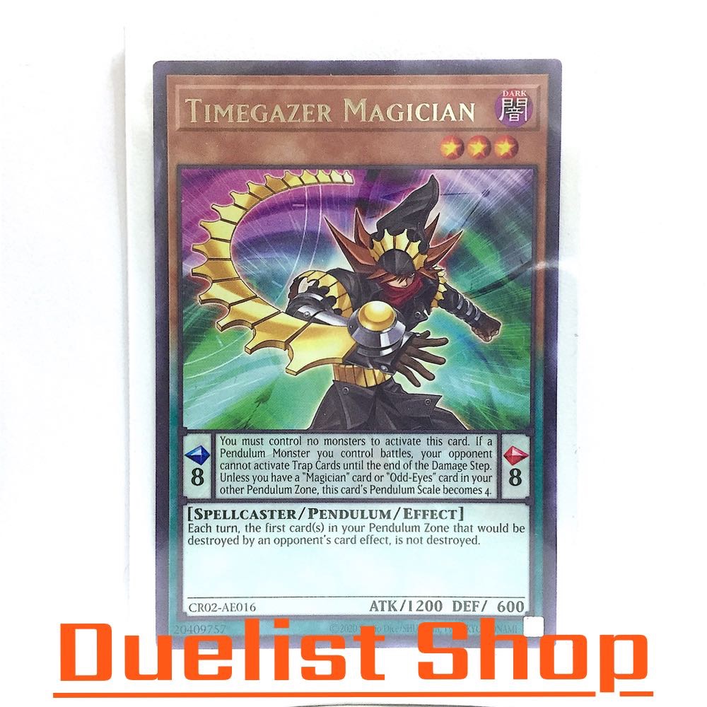 Timegazer Magician (R) Monster Dark Level3 Scale8 [Spellcaster/Pendulum ...