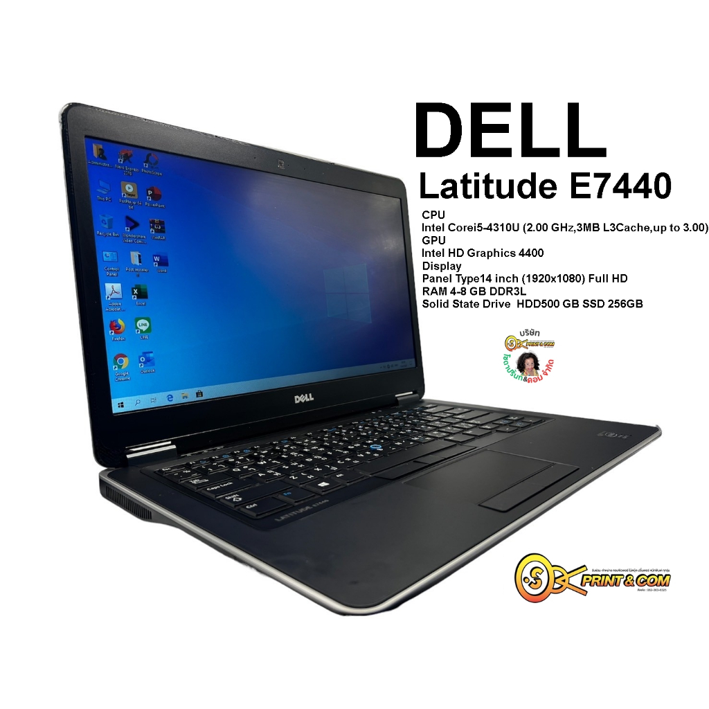 NOTEBOOK โน๊ตบุ๊ค DELL Latitude E7440 Intel Corei5-4310U RAM 4-8GB GPU ...