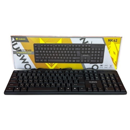 (ส่งจากกรุงเทพ) NUBWO NK42 Keyboard คีย์บอร์ด USB แป้นพิม ไทย-อังกฤษ ราคาถูก รับประกัน 1 ปี ...