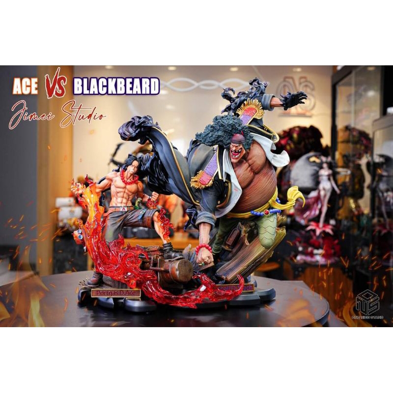 Jimei Palace - Portgas.D.Ace Vs Blackbeard [ Licensed Mini statue ...