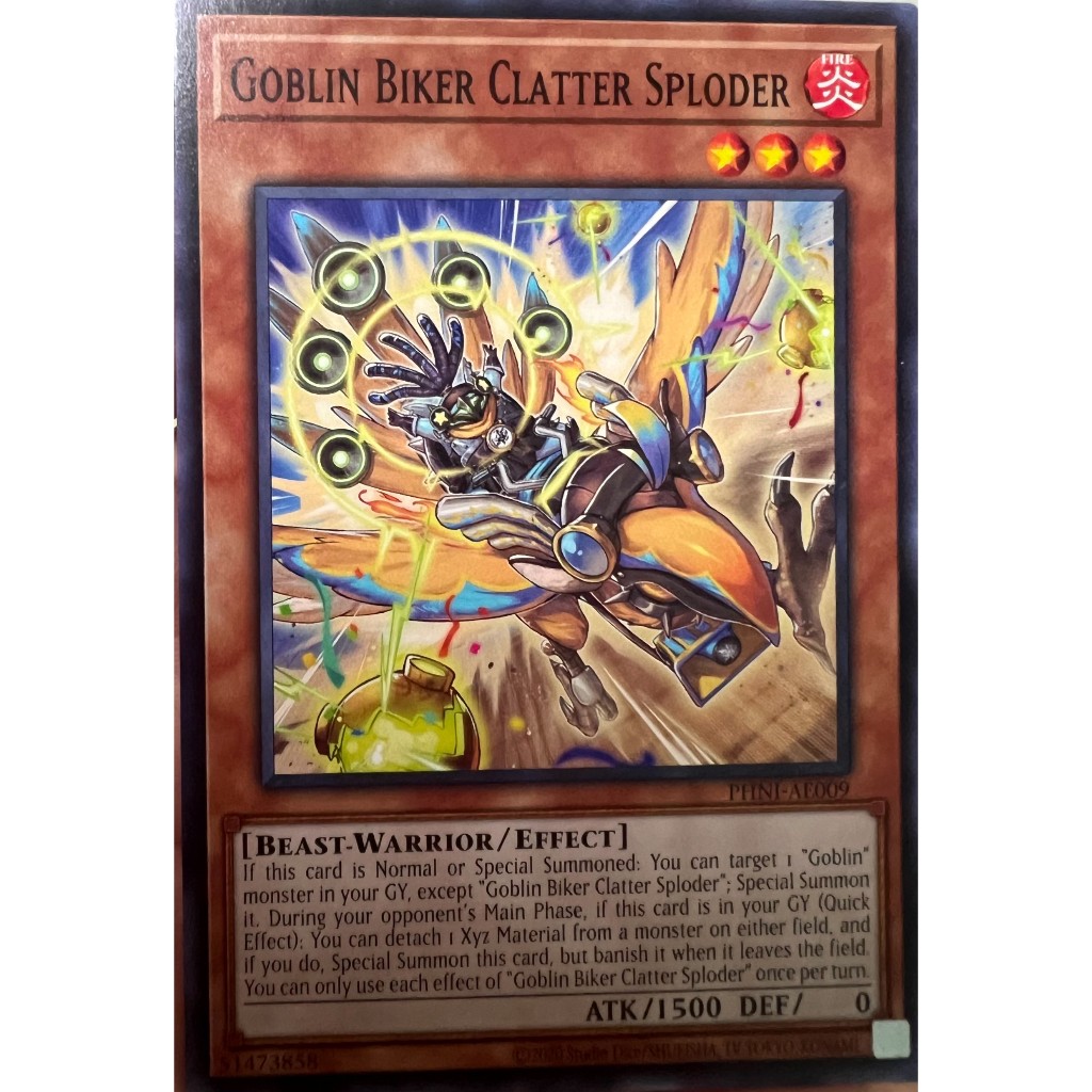 Yugioh Asia-Eng [PHNI-AE009] Goblin Biker Clatter Sploder (Common ...