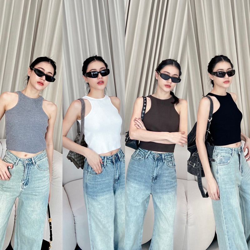 (ลด 100.- ใส่โค้ด UVVDNM) Simplestyle.byd Mini Tank Top เสื้อสายเดี่ยว ...