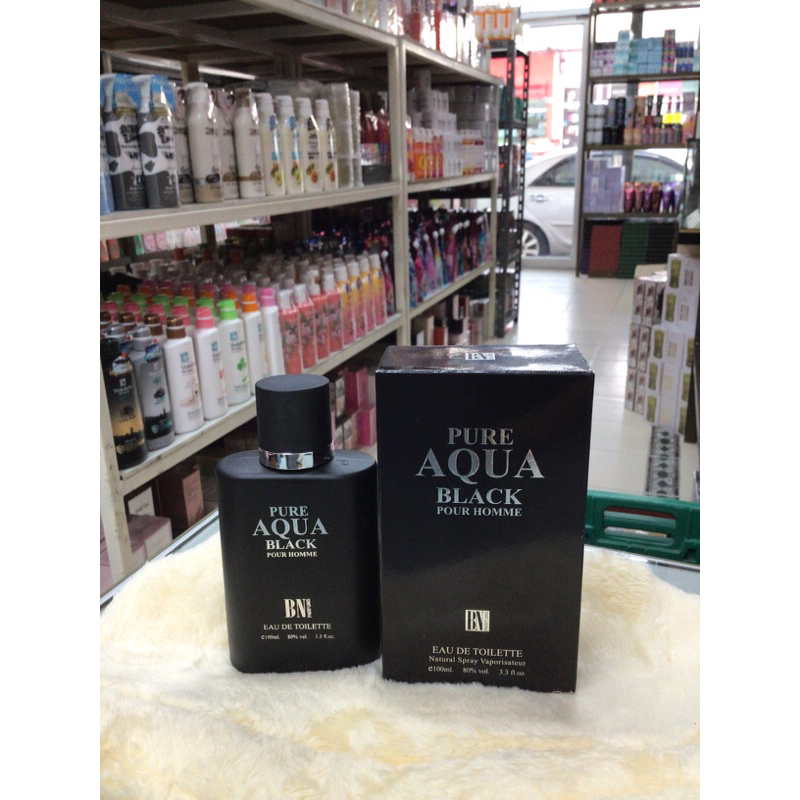 น้ำหอม AQUA black pour Homme ขนาด 100 ml. | Shopee Thailand