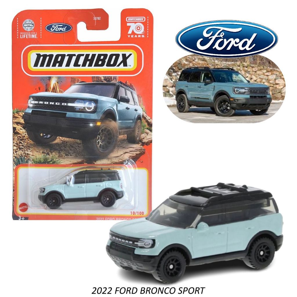 MATCHBOX : รุ่น 2022 FORD BRONCO SPORT โมเดลรถเหล็ก ของเล่น ของสะสม (ใน ...