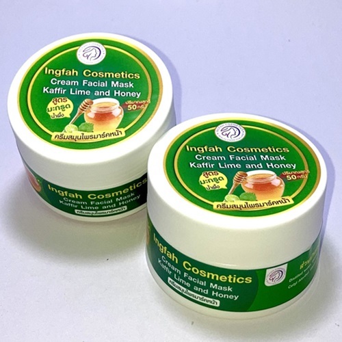 Ingfah Cosmetics Kaffir Lime and Honey Facial Mask | Shopee Thailand