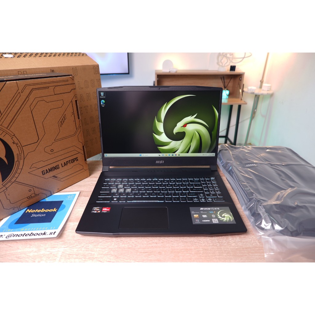 (ของใหม่)Msi Bravo 15 Ryzen5-7535HS RX6550M Ram8 SSD512(GEN4) จอ15.6 ...