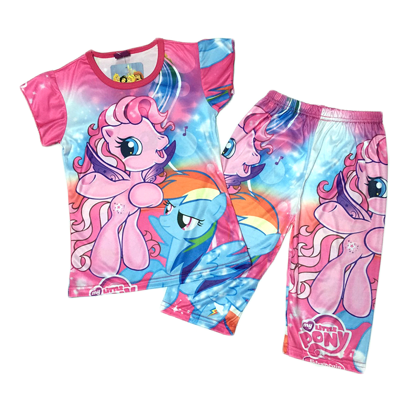 เสื้อผ้าเด็กผู้หญิง ชุดเสื้อกางเกง ลายเจ้าหญิง ผ้ามันผ้าไมโคเกรดพรีเมี่ ...