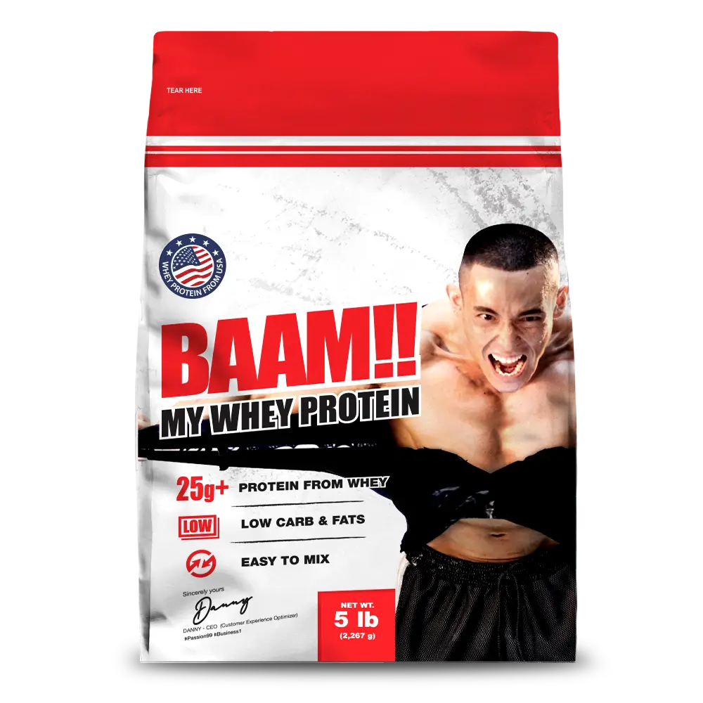 BAAM MY WHEY PROTEIN 5 LB เวย์โปรตีน เพิ่มกล้ามเนื้อ | Shopee Thailand