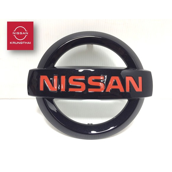 โลโก้หน้ากระจัง อักษรแดง NISSAN NAVARA NP300 D23, TERRA JD23 62890 ...