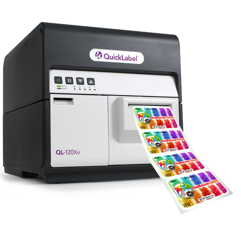 เครื่องพิมพ์ฉลากสินค้า สติ๊กเกอร์ แบบม้วน ความเร็วสูง Quicklabel QL-120Xe Color Inkjet Label ...