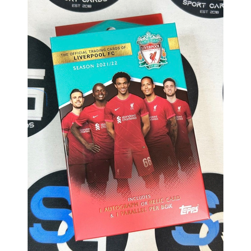 2021-22 Topps Liverpool Soccer Team Set Box กล่องสุ่ม การันตี 1 ลายเซ็น ...