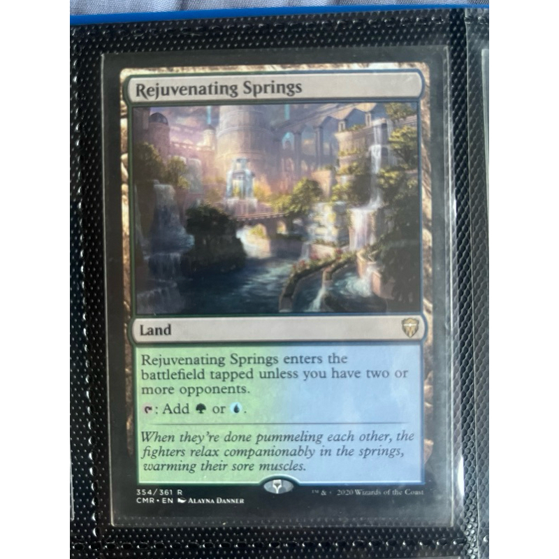 MTG Rejuvenating Springs Land Magic the Gathering ชุด CMR สภาพ Ex-Nm ...