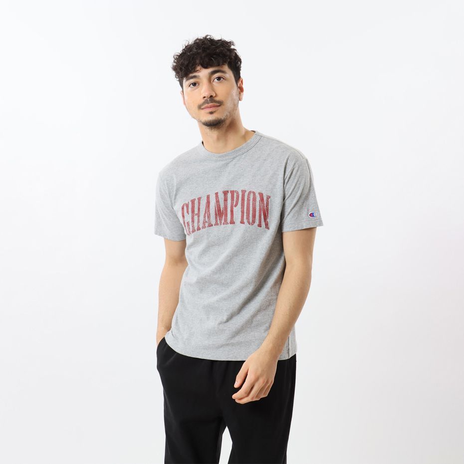 CHAMPION SHORT SLEEVE T-SHIRT-เสื้อยืดทีเชิ๊ตสำหรับผู้ชาย#C3-Y305-070 | Shopee Thailand