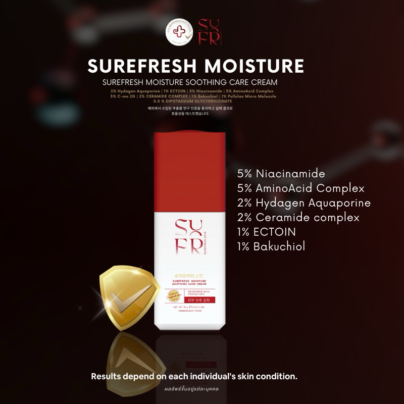 📌[Official] Surefresh Moisture Sooting Care Cream : มอยส์ล่องหน ...