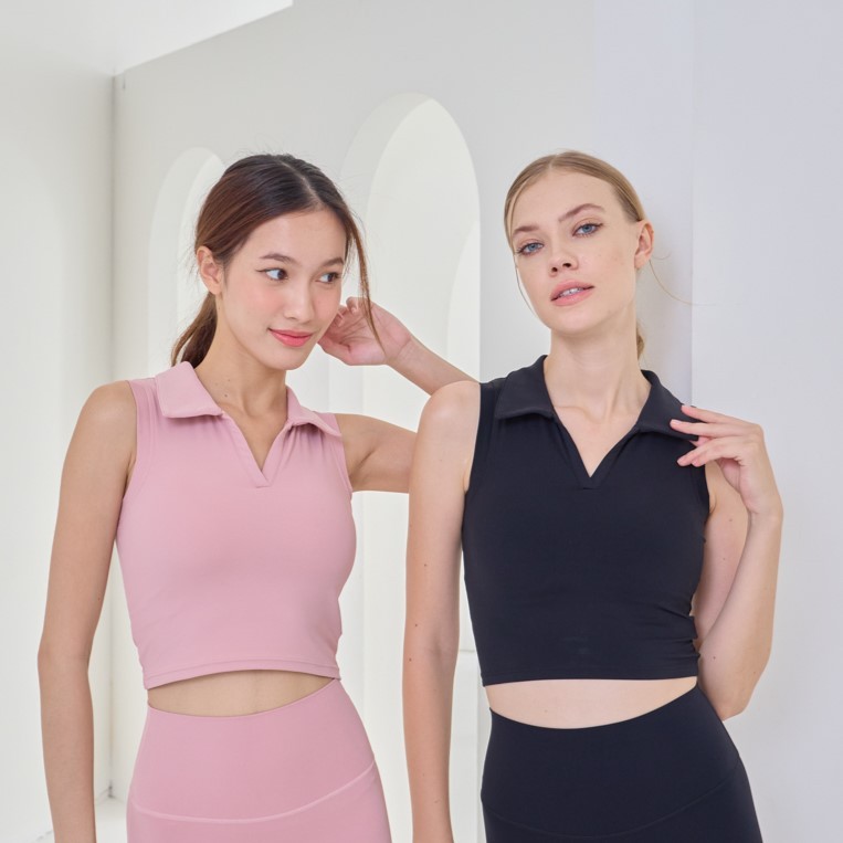 Penny Activewear สปอร์ตบรา คอปก โปโล แขนกุด มีฟองน้ำ สวย น่ารักมากๆค่า รุ่น Cruise 24 Bra มี 3 ...