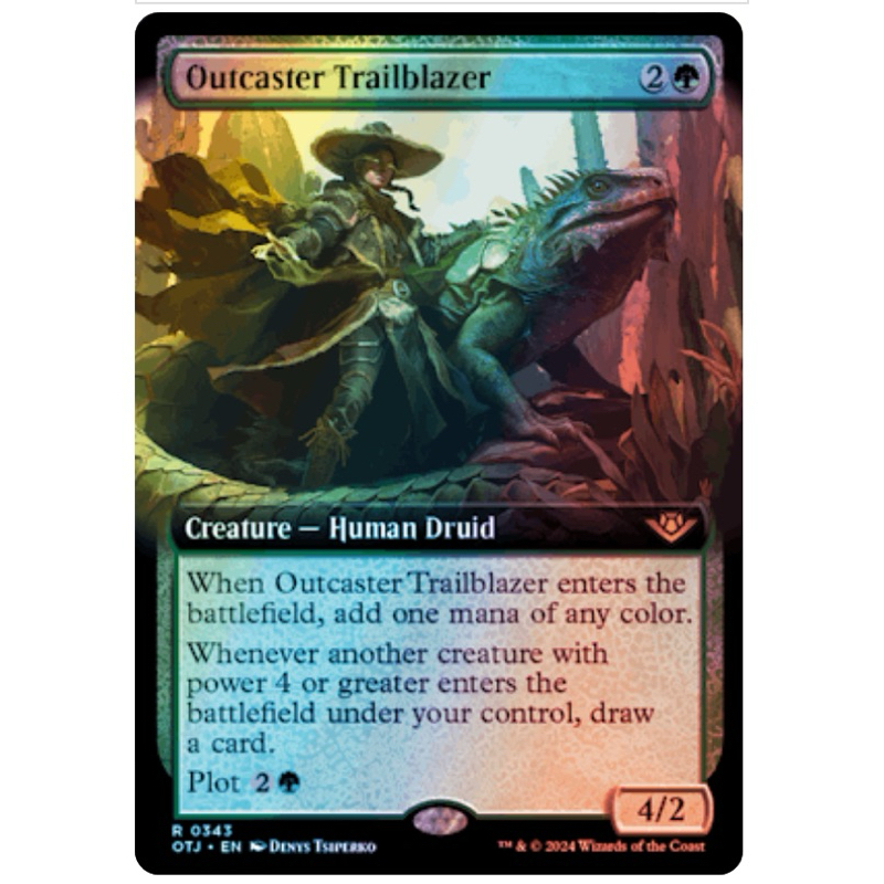 Outlaws of Thunder Junction Variants Foil: Outcaster Trailblazer (0343 ...
