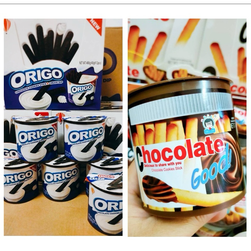 ช็อกโกแลตกู๊ด บิสกิตแท่งจิ้มช็อกโกแลต CHOCOLATE GOOD ORIGOขนาด40กรัม ...