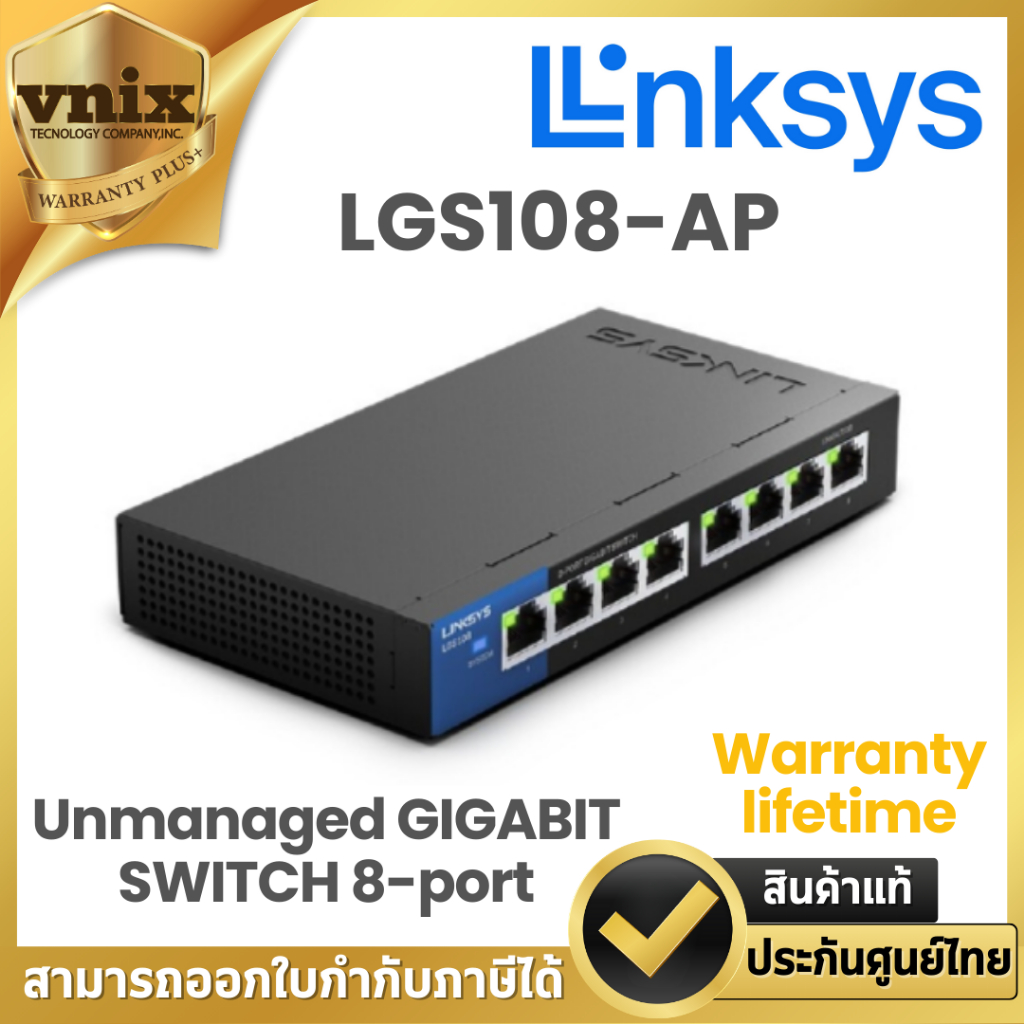 LGS108-AP LINKSYS LGS108 Unmanaged GIGABIT SWITCH 8-port Warranty ...