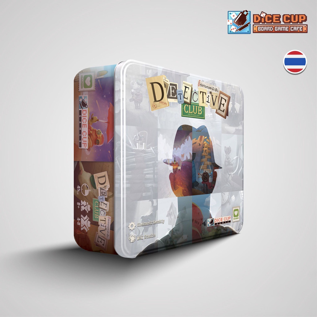 [ของแท้] ชมรมยอดนักสืบ (Detective Club) Board Game (Dice Cup Games ...