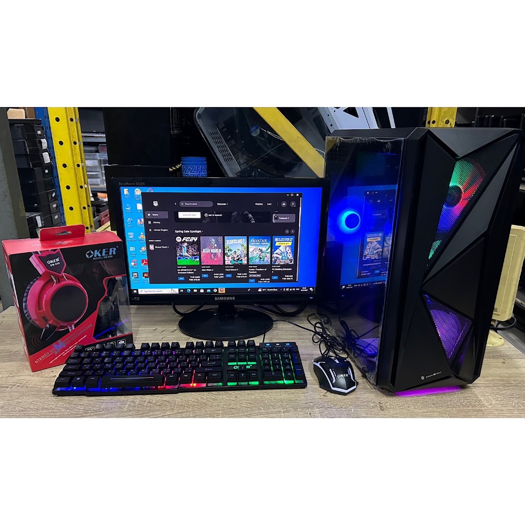 คอมฯเล่นเกมส์!!ครบชุดพร้อมใช้ Core i5 เล่นเกมส์ Steam, Pub G, pubg lite ...