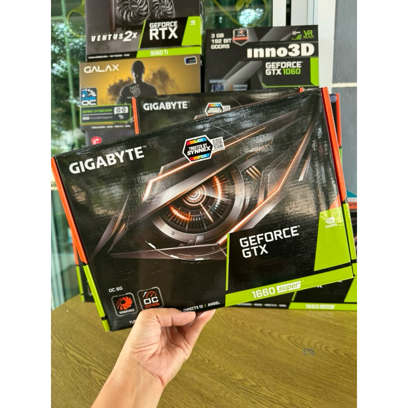GIGABYTE GEFOR CE GTX1660 SUPER OC 6G - 6GB GDD (ภาพถ่ายจากสินค้าจริง ...