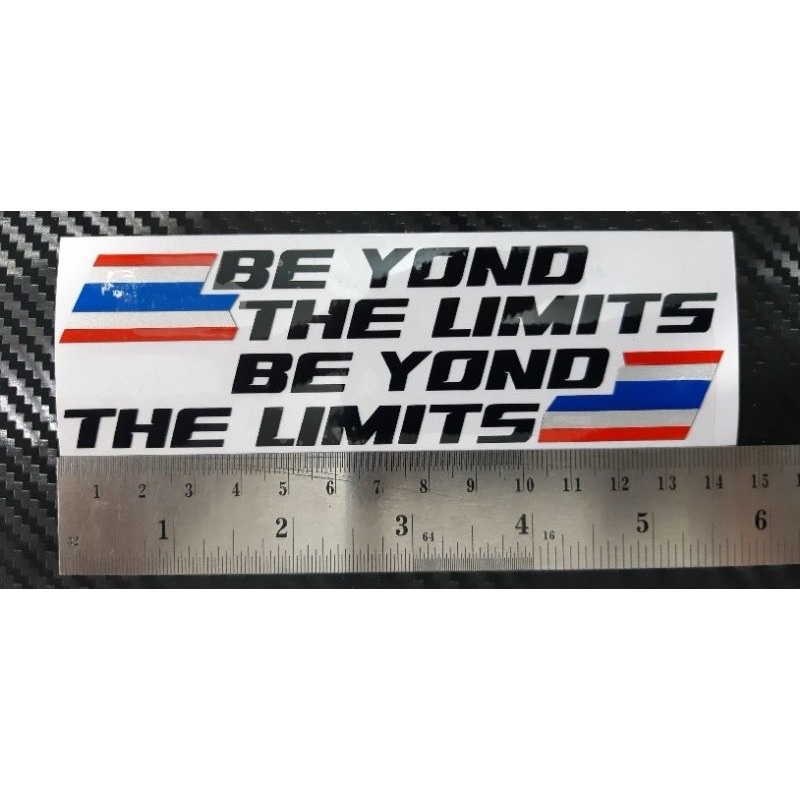สติ๊กเกอร์ BE YOND THE LIMITS แปลว่า ก้าวข้ามขีดจำกัดประเทศไทย งานไดคัท ...