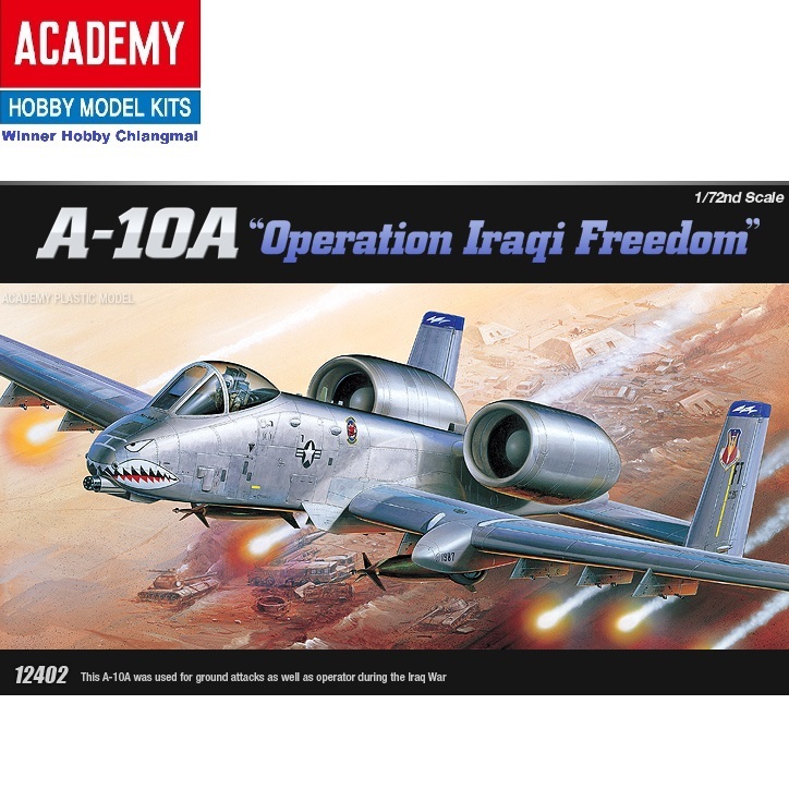 โมเดลเครื่องบิน Academy 12402 A-10A OPERATION IRAQ FREEDOM scale 1/72 ...