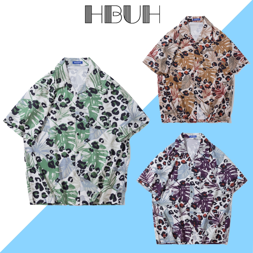 HBUH เสื้อฮาวาย สไตล์ฮาวาย เสื้อเชิ้ต หลายสไตล์ แบบ ใส่สบาย เหมาะกับ ...