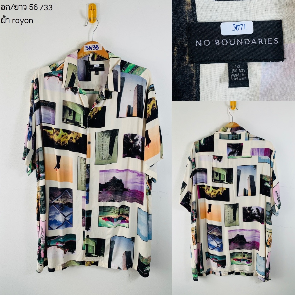 เสื้อฮาวายโอเวอร์บิ้กไซส์ อก 56 ขึ้นไป เหมาะสำหรับคนน้ำหนัก 120 ขึ้นไป ...