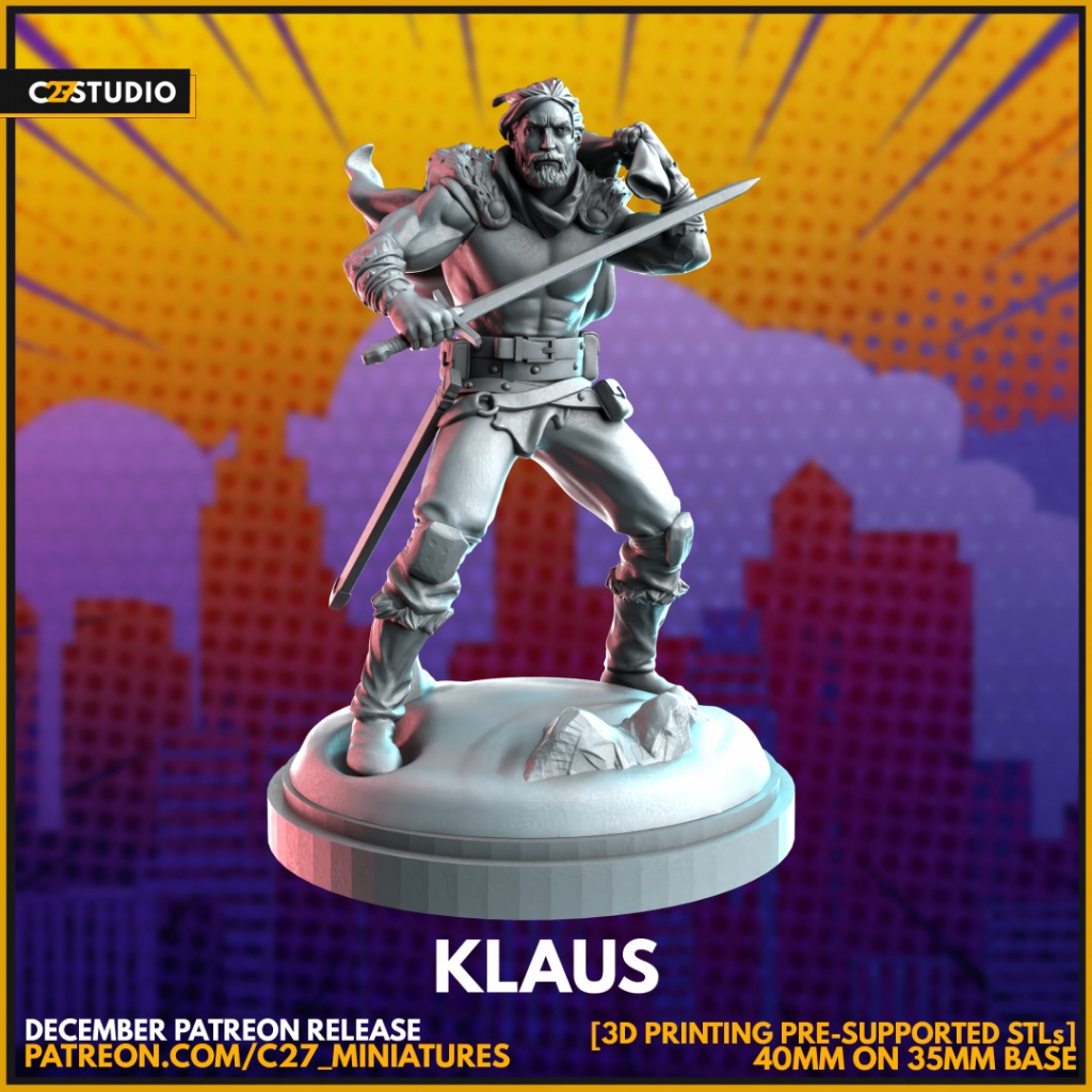 Klaus - BOOM / 40mm scale 3D printed miniature C27 | Shopee Thailand