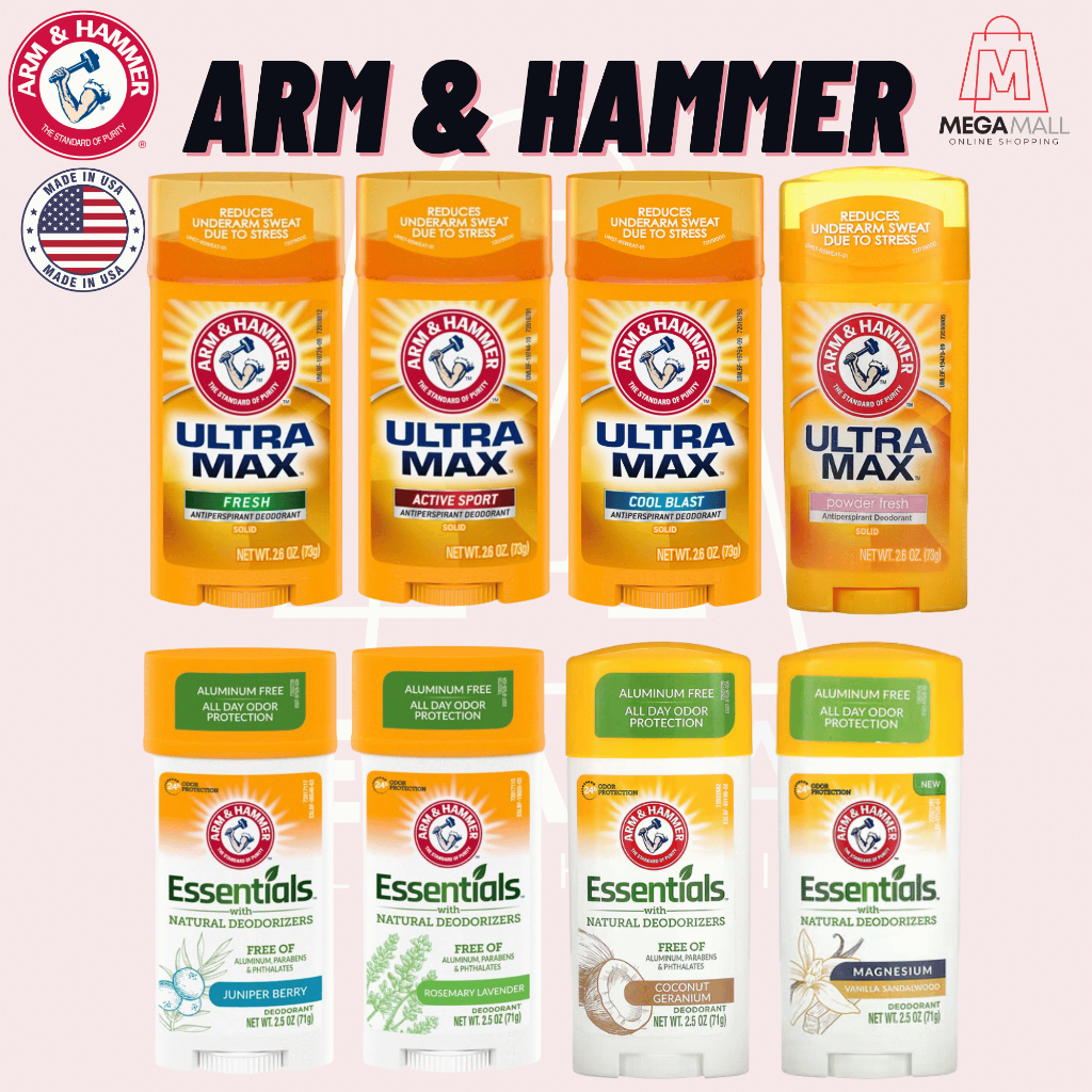 Arm & Hammer โรลออน (พร้อมส่ง) สินค้านำเข้าจาก USA ของแท้ 100% Antiperspirant Deodorant | Shopee ...