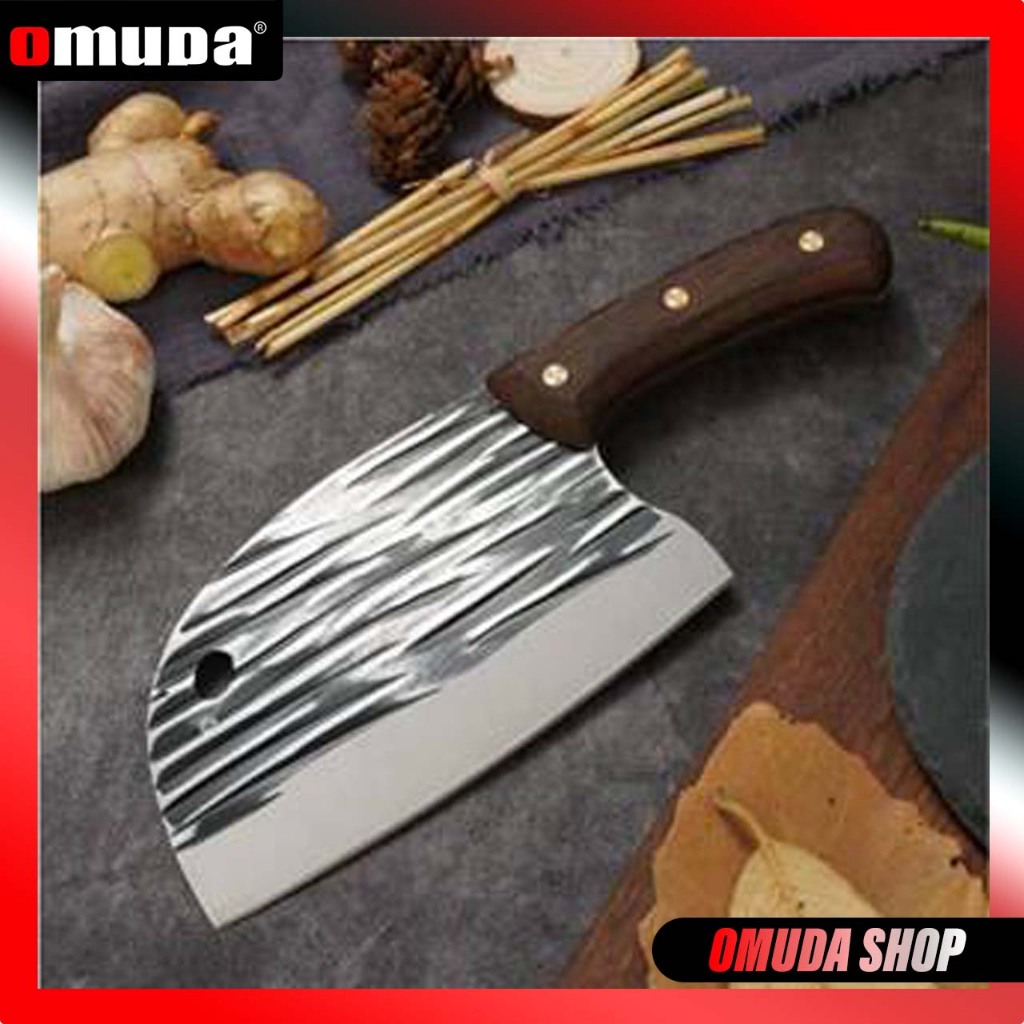 OMUDA_SHOPมีดทำครัวมีดแล่ รุ่นบาง ถูก มีดหั่นหมู มีดปังตอสับกระดูก ชุดมีดปังตอ มีดสไตล์ญี่ปุ่น ...
