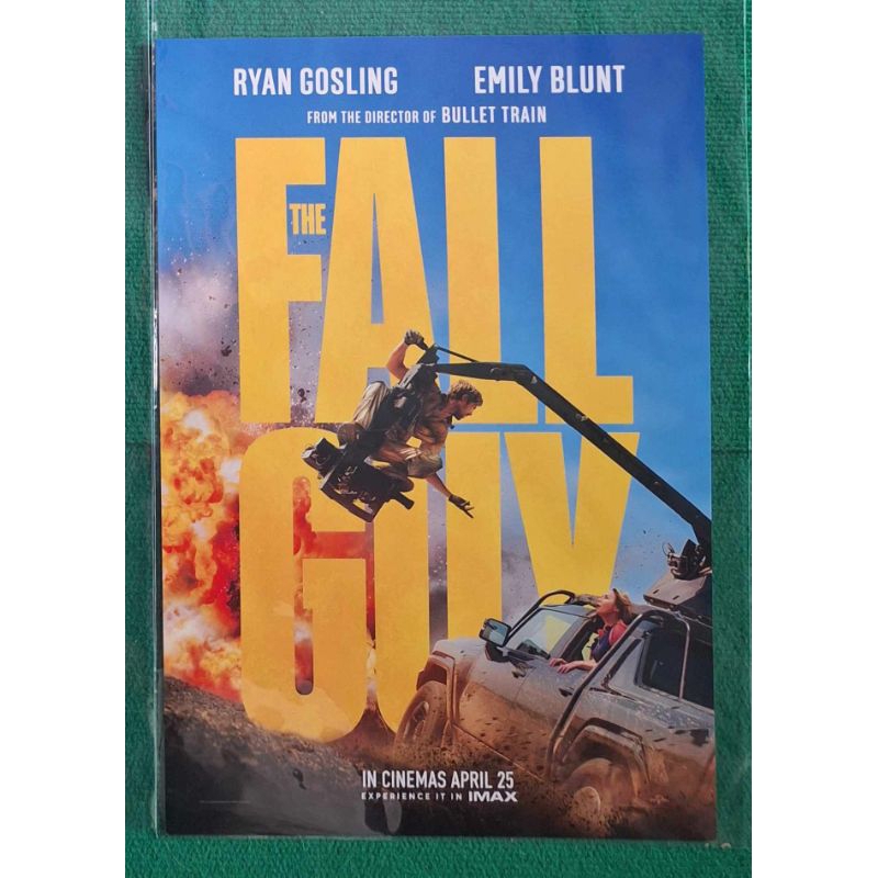 โปสเตอร์ IMAX Poster The Fall Guy สตันท์แมนคนจริง ลิขสิทธิ์แท้จาก Major ...
