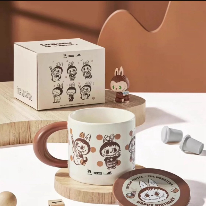 พร้อมส่ง ‼️ Labubu ‼️ POPMART x Luckin Labubu แก้วน้ำเปลี่ยนสีตาม ...