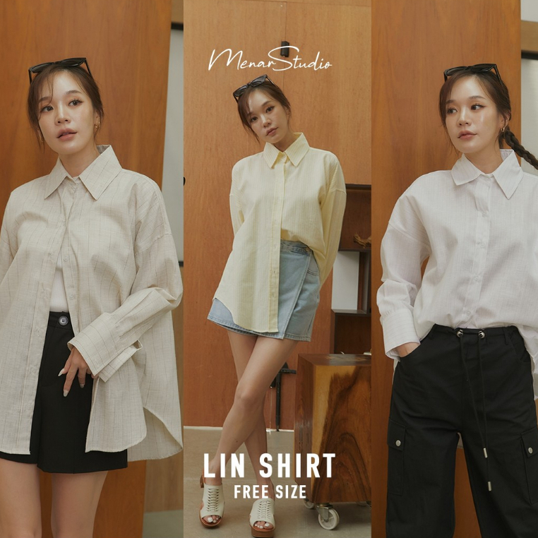 [ Lin Shirt ] เสื้อเชิ้ต ต้อนรับซัมเมอร์สดใสน่ารักมาก ที่สำคัญผ้าสุดจะ ...