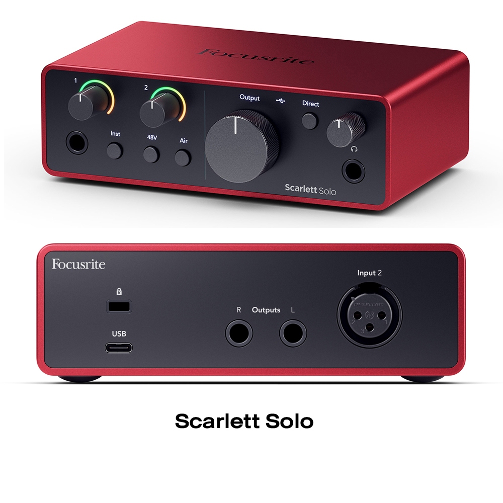 Focusrite Scarlett ( 4th Generation ) อุปกรณ์บันทึกเสียง โฮมสตูดิโอ USB Interface (ProPlugin ...