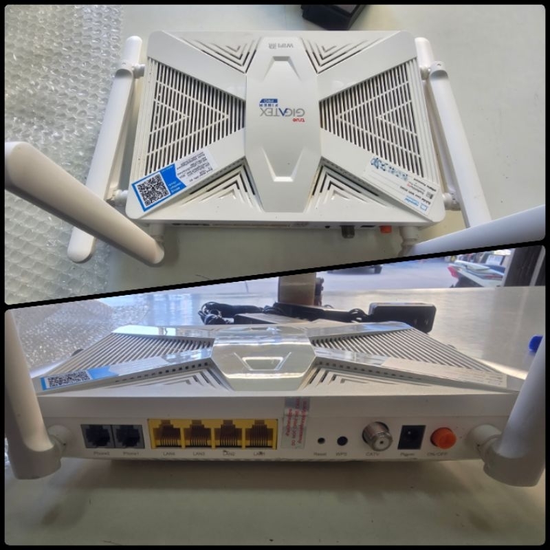 (สินค้าพร้อมส่ง) True Gigatex Fiber Router WiFi6 T3 T628/T628L AX5400 ...