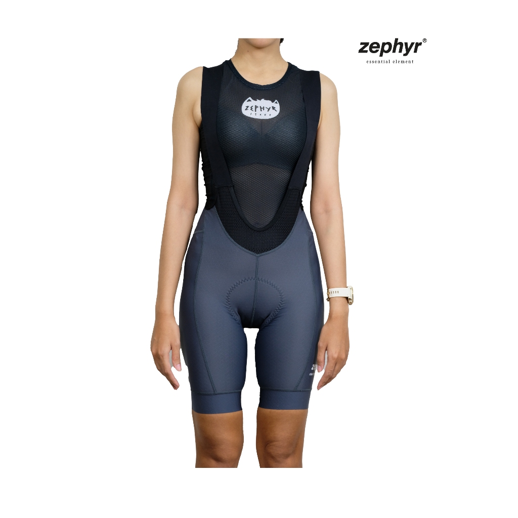 ZEPHYR ESSENTIAL STONE WALL BIB SHORT 2024 WOMEN กางเกงจักรยาน เอี๊ยม กางกางเอี๊ยมจักรยาน ...