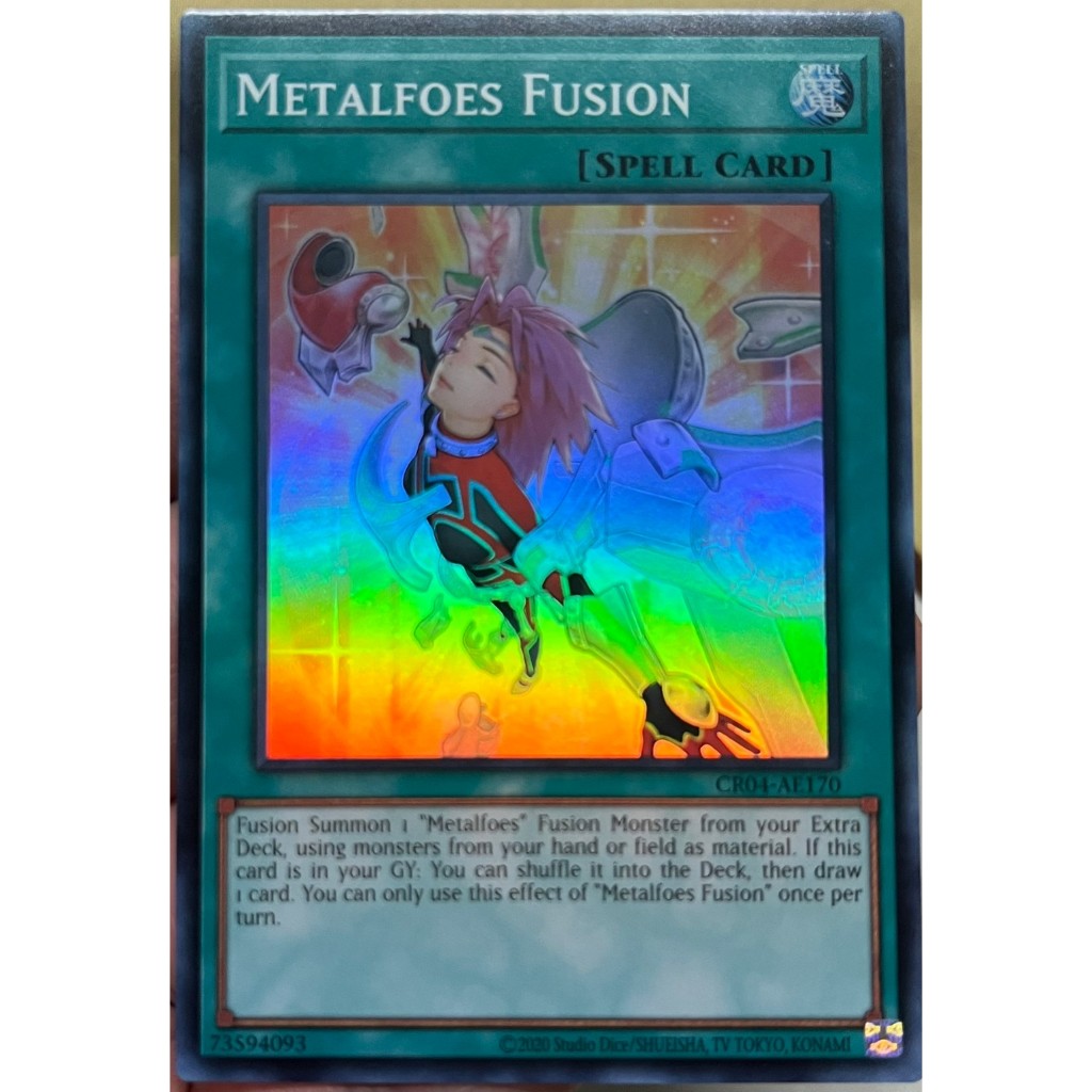 Yugioh Asia-Eng [CR04-AE170] Metalfoes Fusion (Super Rare) การ์ดยูกิแท้ถูกลิขสิทธิ์ | Shopee ...