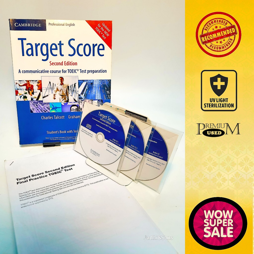หนังสือแบบเรียนเพื่อการเตรียมตัวสอบโทอิค Target Score A Communicative ...