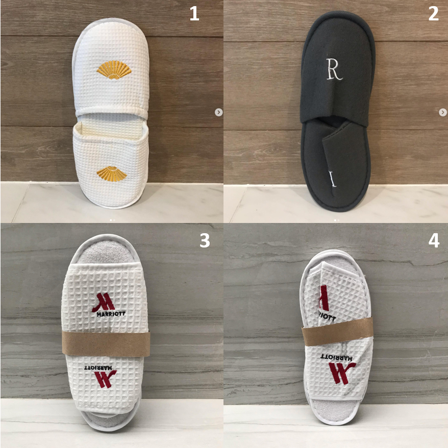 รองเท้า Slipper แบรนด์ Mandarin Oriental , Renaissance , Marriott ใส่ ...